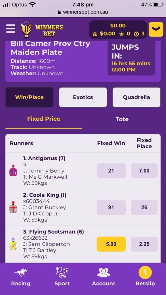 WinnersBet Review (App, Betting & Offers) - Racenet