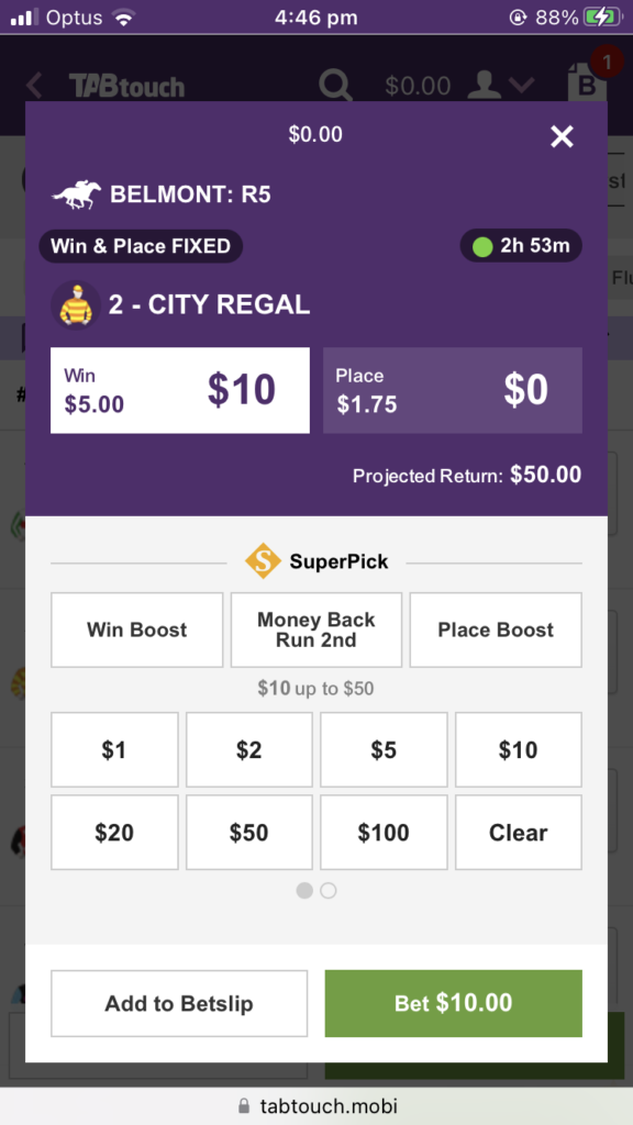 TabTouch Bookie Review (Promos & App Review) - Racenet