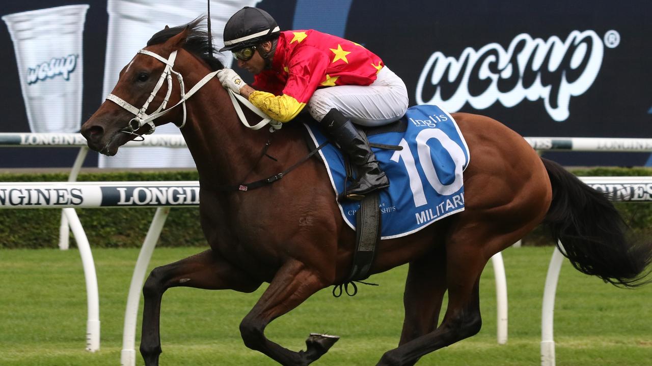 Trainer Chris Waller is looking to win Champagne Stakes with Militarize