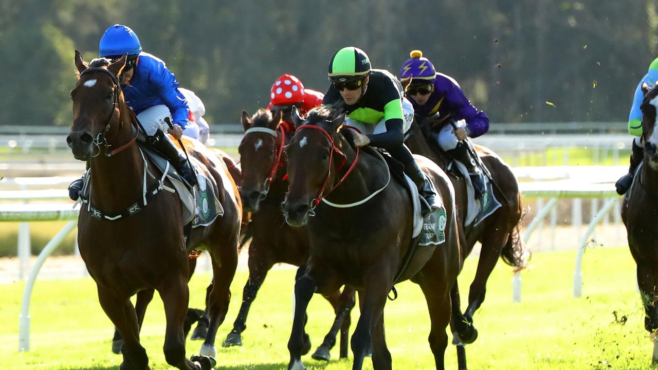 Think About It extends winning streak in Takeover Target Stakes