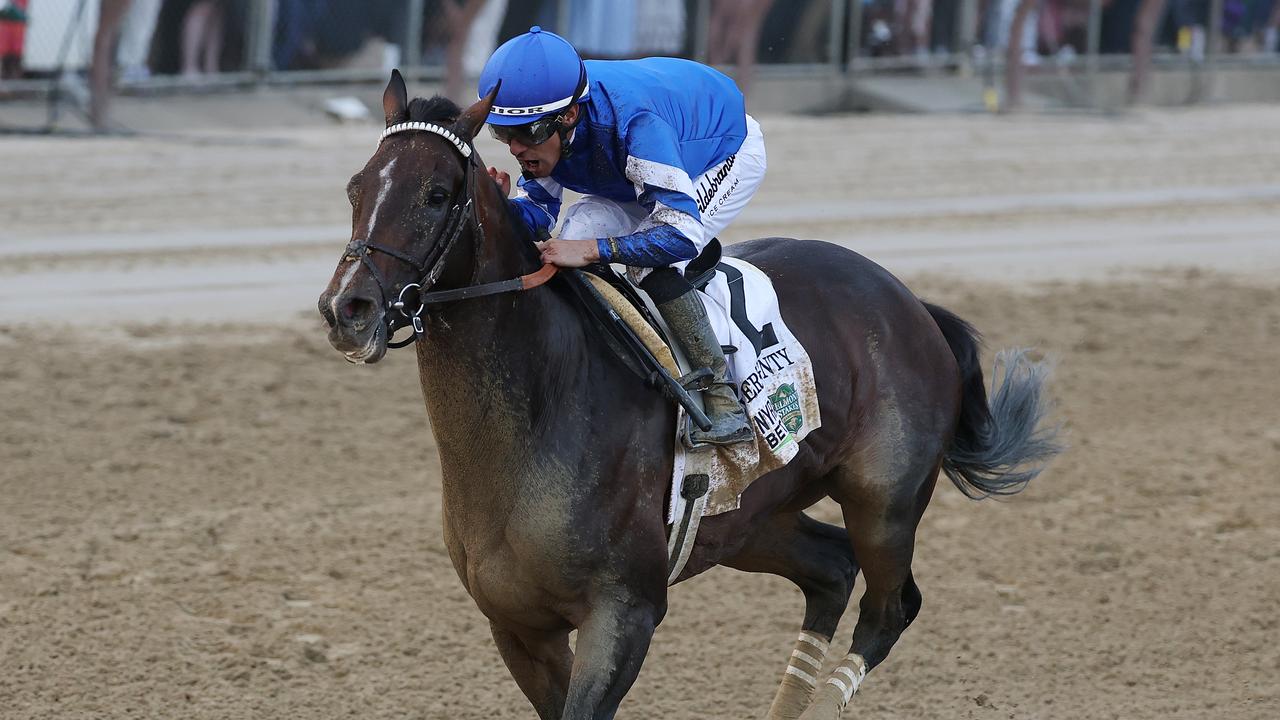 Sovereignty wins the final leg of the Triple Crown with Belmont Stakes ...