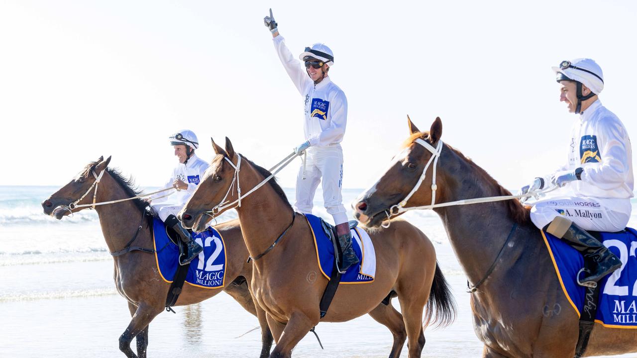 Legendary jockey-trainer beaming after Magic Millions barrier draw