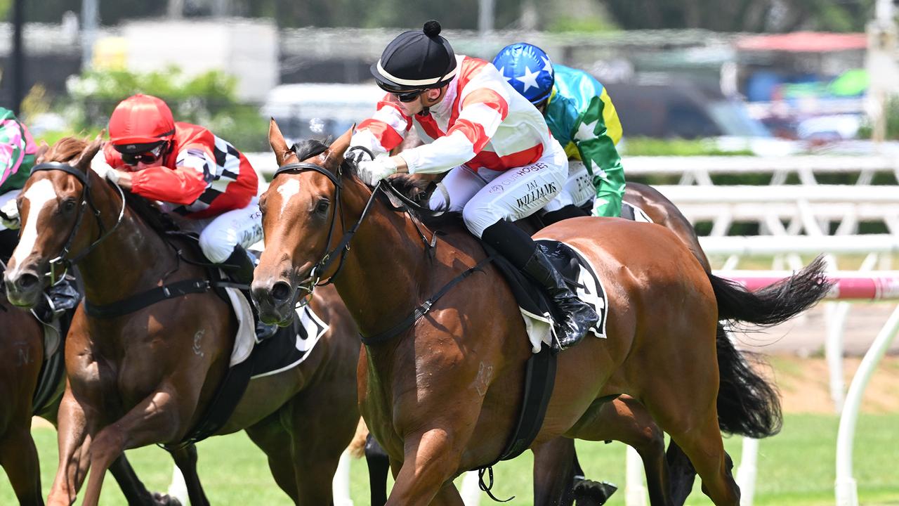 Japanese owner celebrates from NZ as filly powers to debut win - Racenet