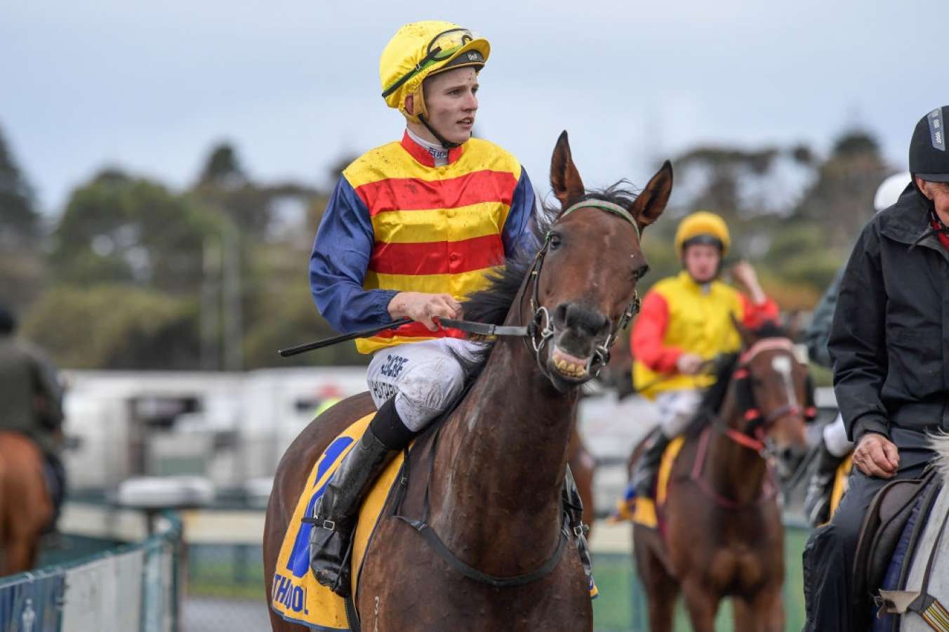Justin Huxtable remains in hospital after mounting yard kick