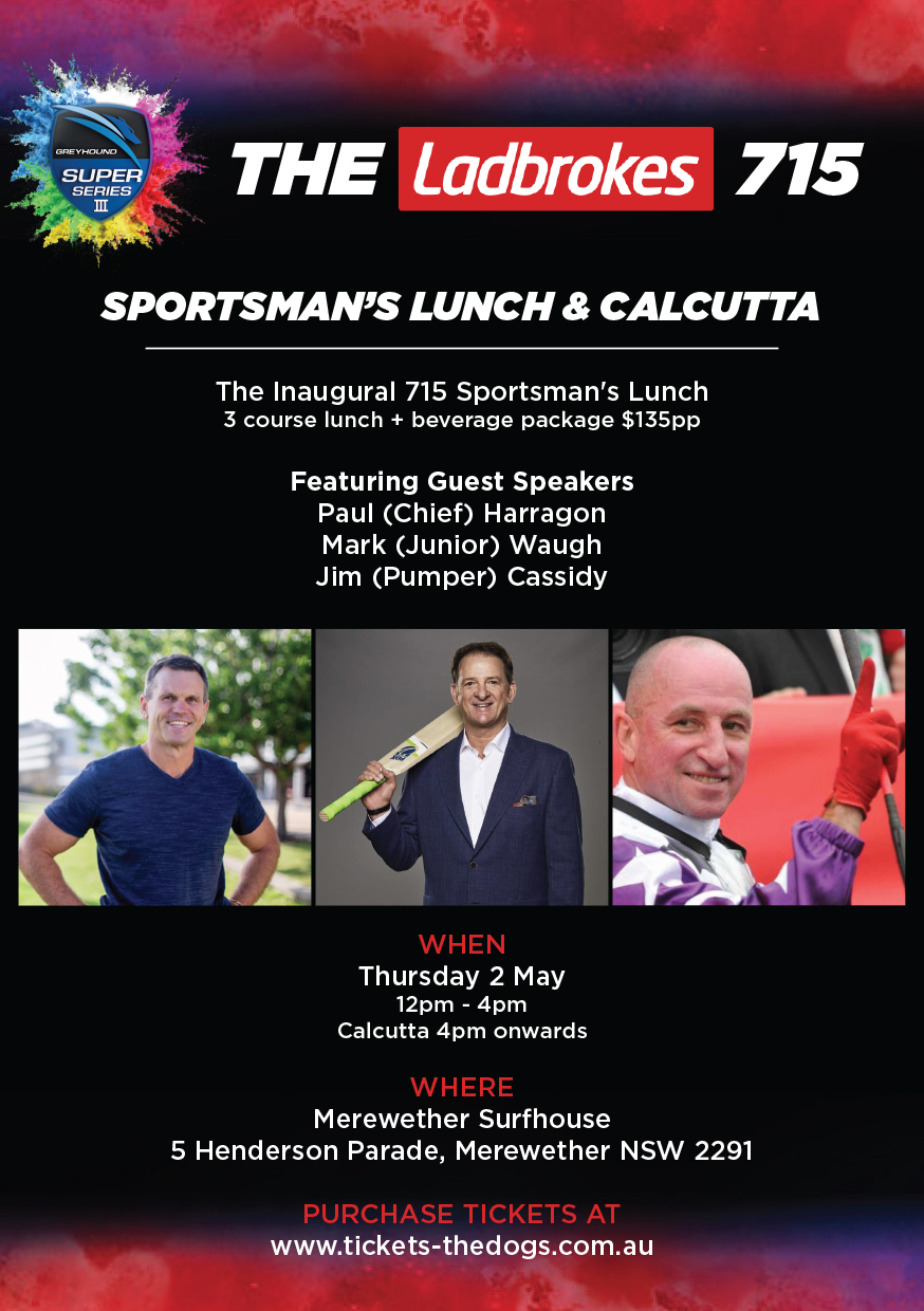 Sporting Icons Headline 'The 715' Calcutta - Greyhound Recorder